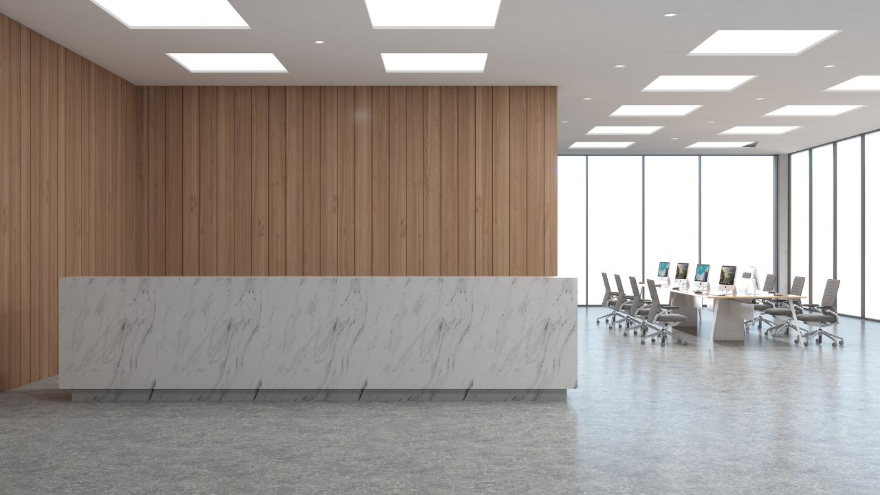 Custom Reception Counter for Modern Offices - BRAC Projects | Bespoke ...